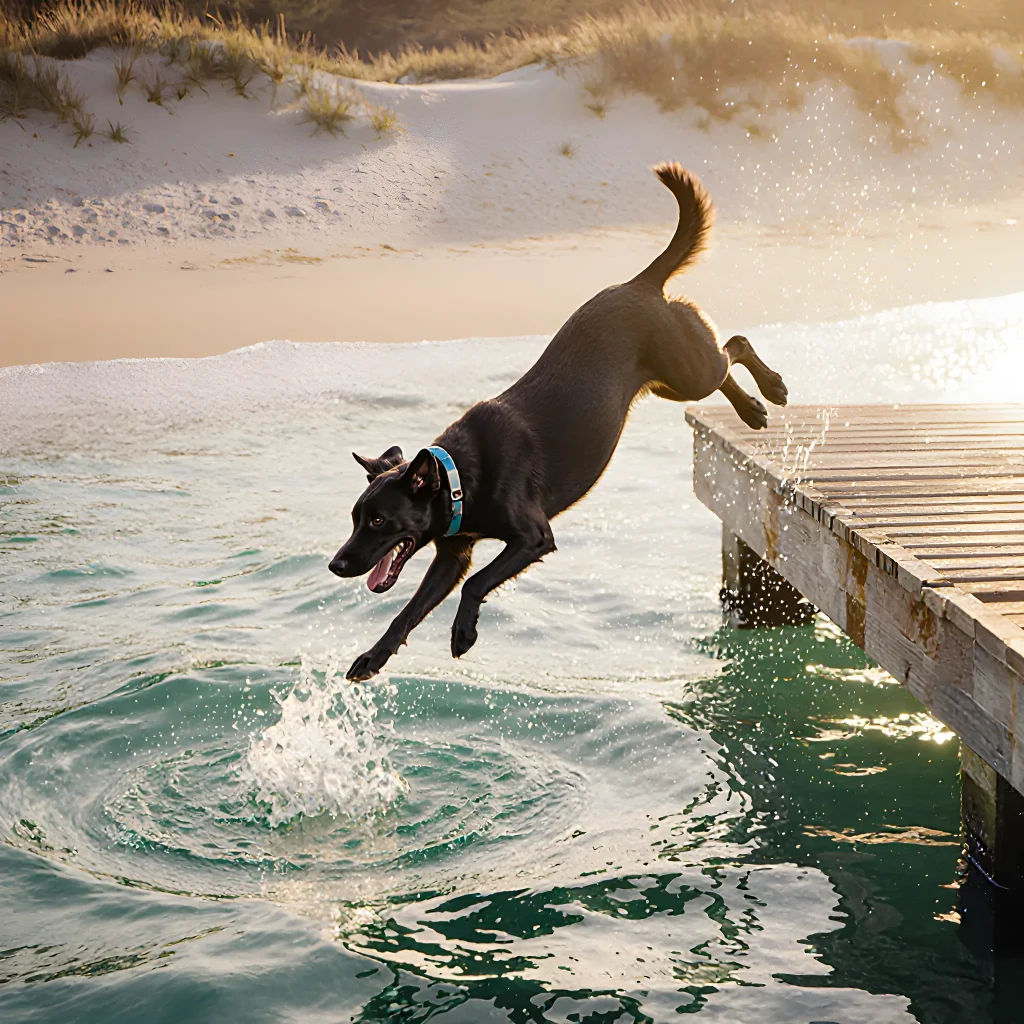 How to Start Dock Diving with Your Dog - Henbari